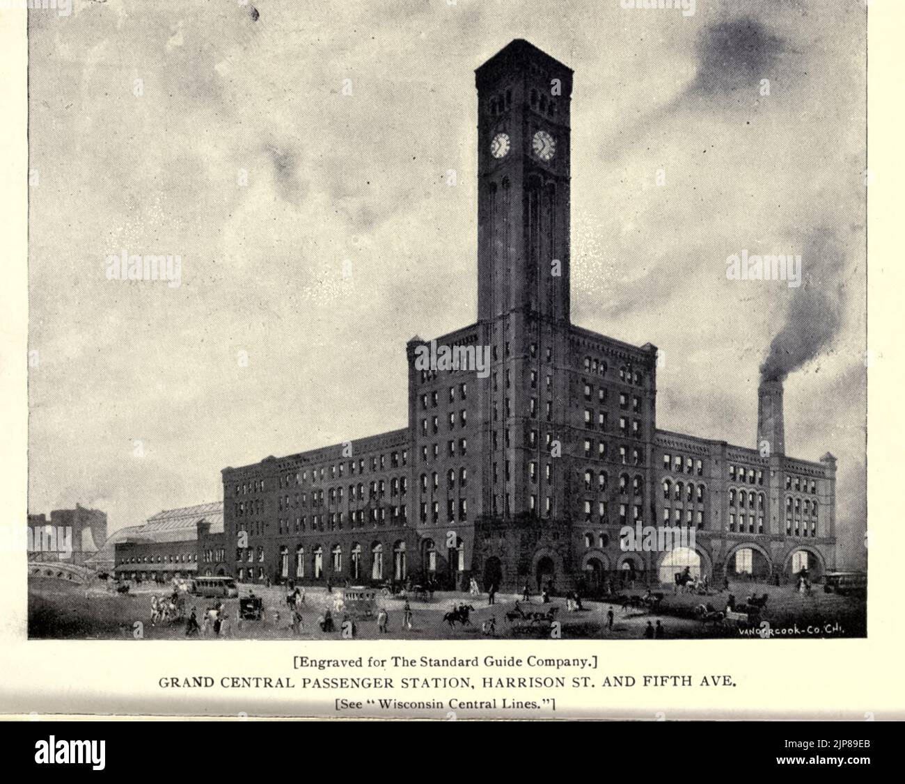 Grand Central Passenger Station Harrison St. and Fifth Ave. from the ...