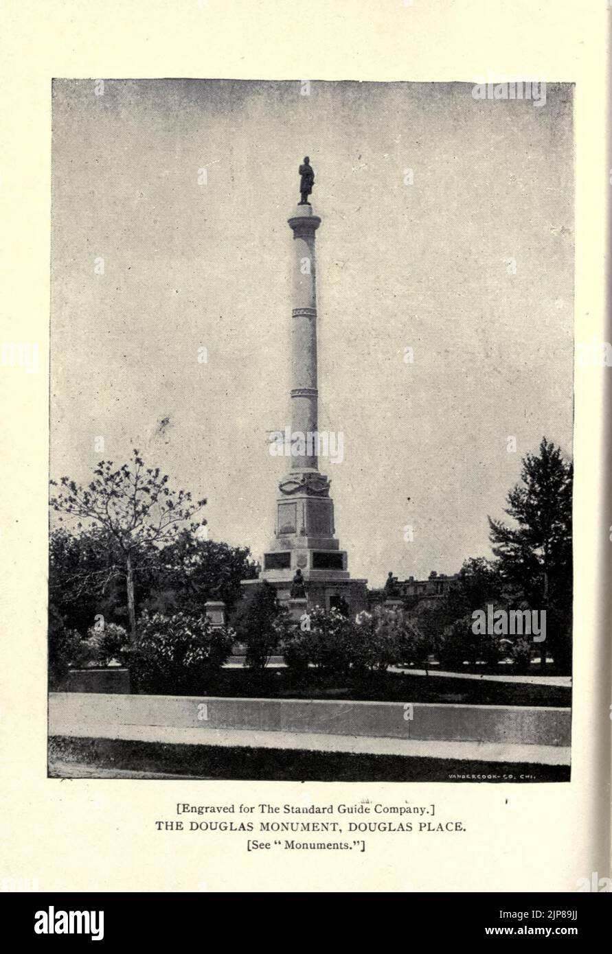 Douglas Monument at Douglas Place from the book Chicago, the marvelous ...
