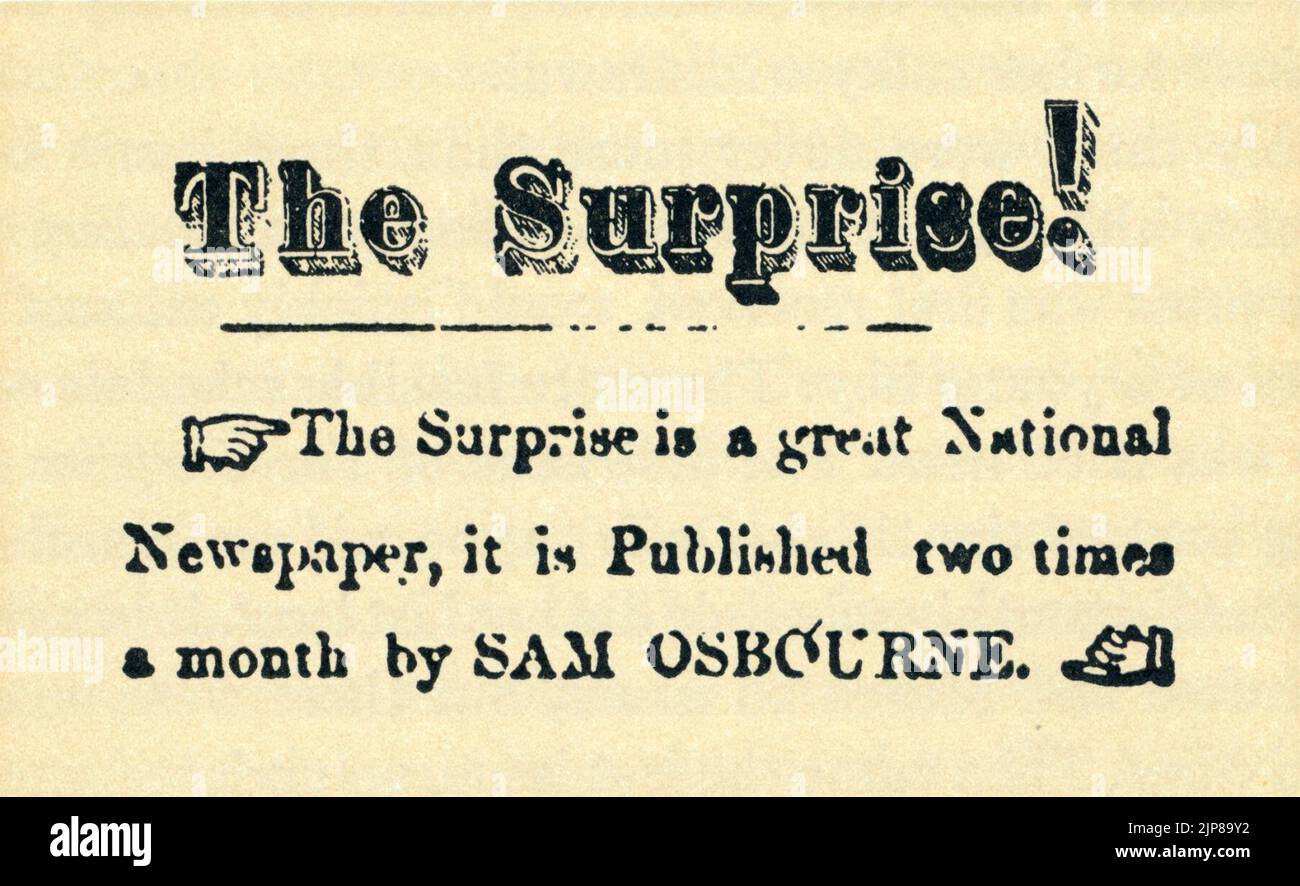 The Surprise - advertisement Stock Photo - Alamy