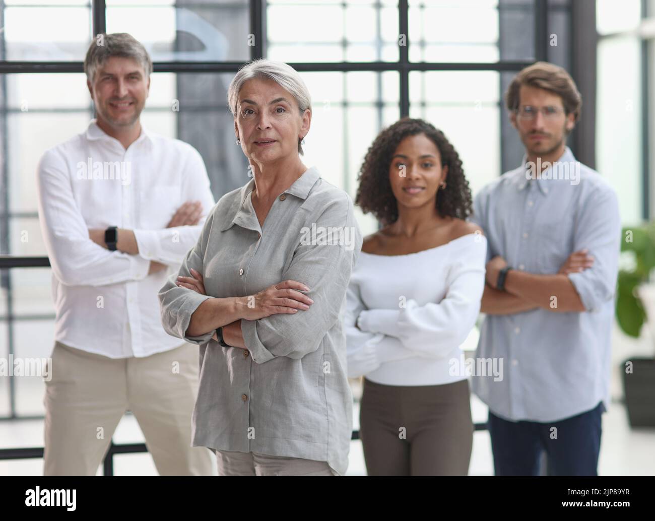 A group of young modern people in smart casual clothes Stock Photo - Alamy