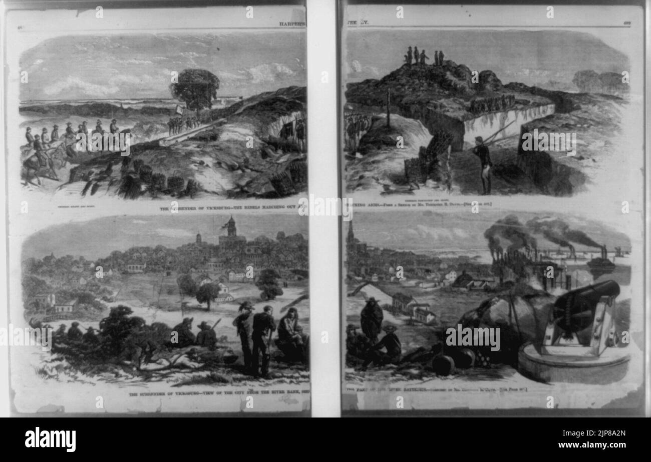 The Surrender of Vicksburg - Theodore R. Davis Stock Photo - Alamy