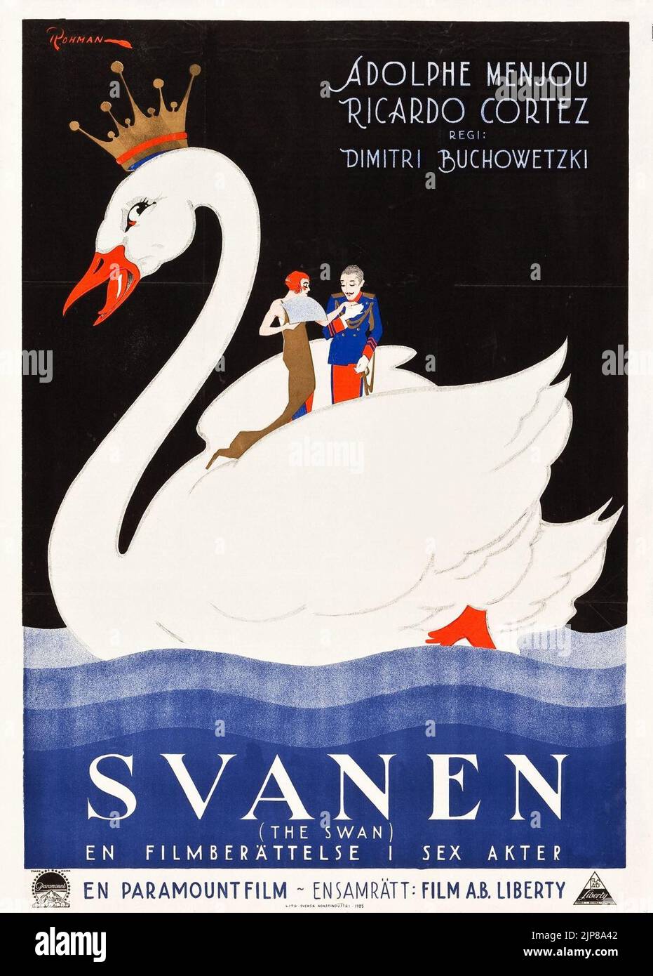 The Swan Swedish Film Poster Stock Photo - Alamy