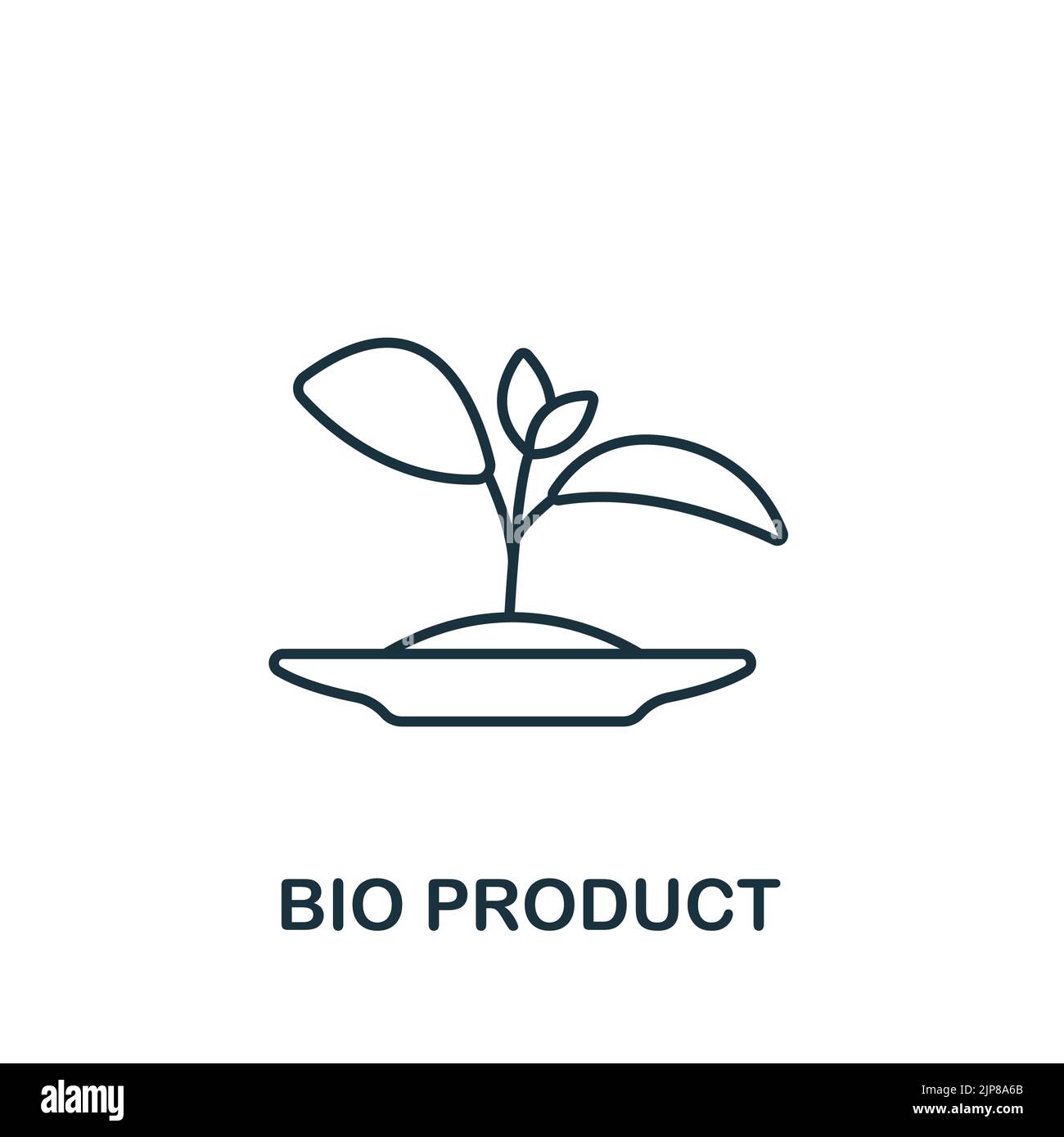 Bio Product icon. Line simple icon for templates, web design and ...