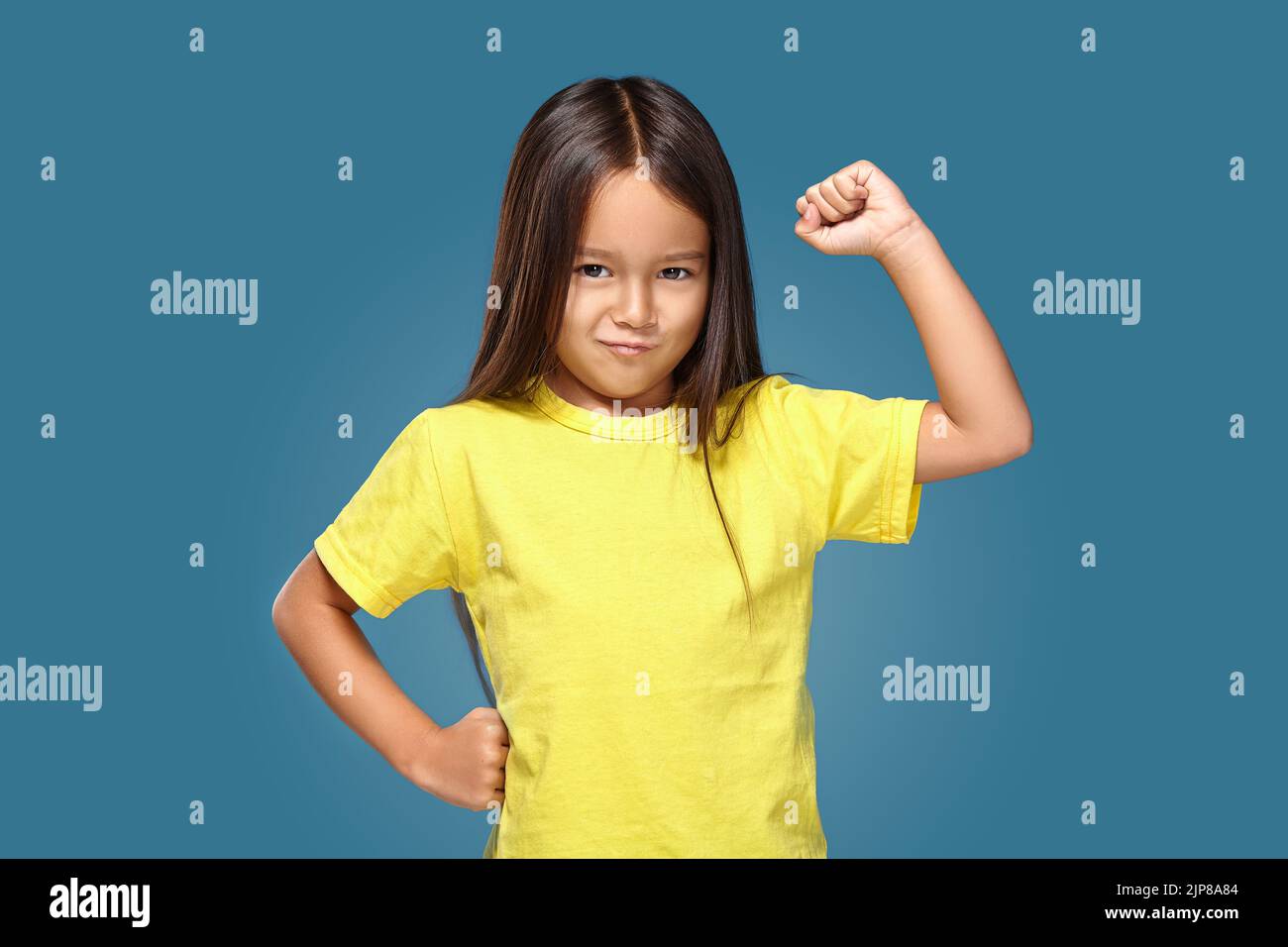 Angry little kid showing frustration and disagreement Stock Photo - Alamy