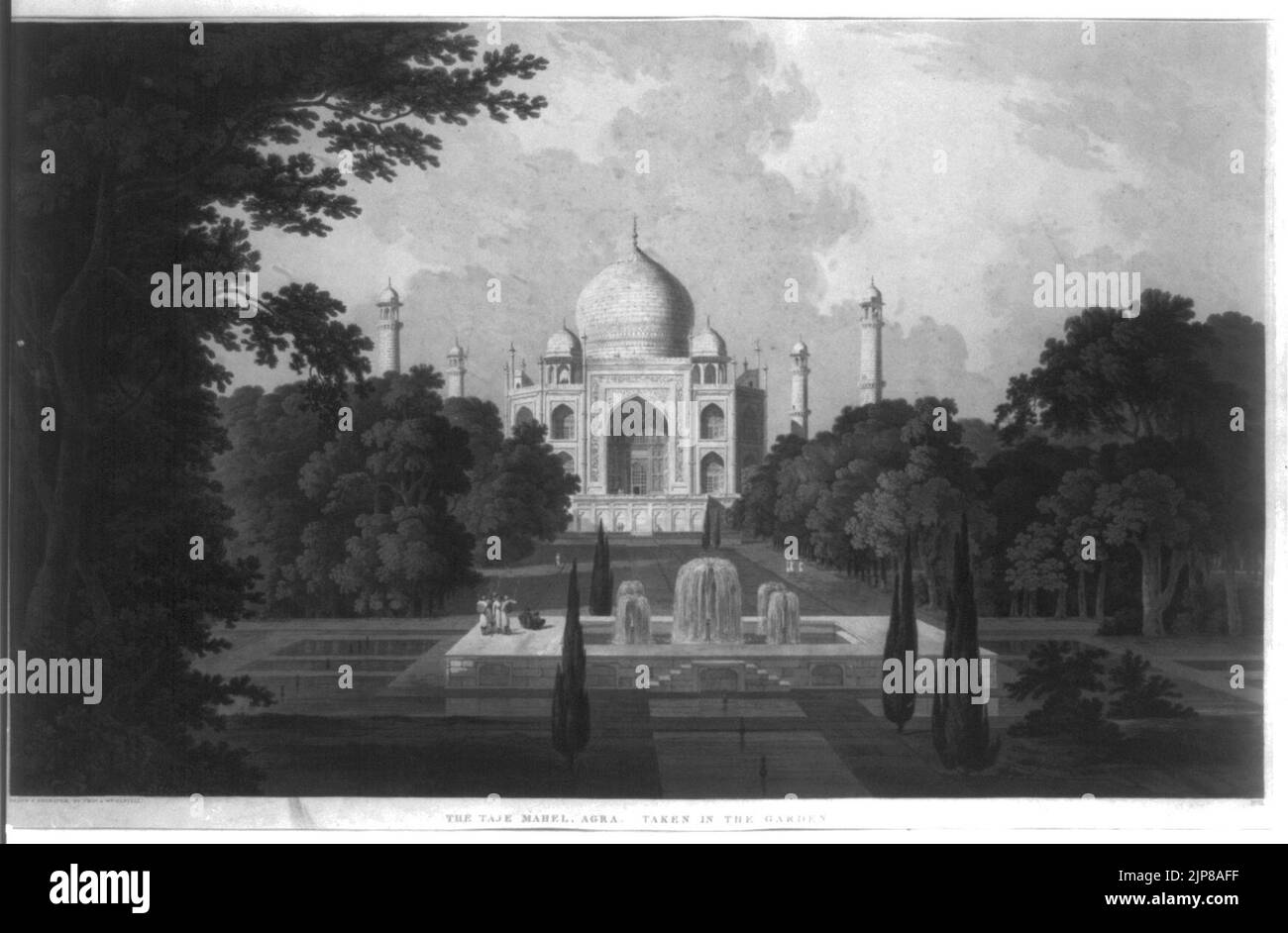 The Taje Mahel, Agra, taken in the garden. No. II - drawn & engraved by ...