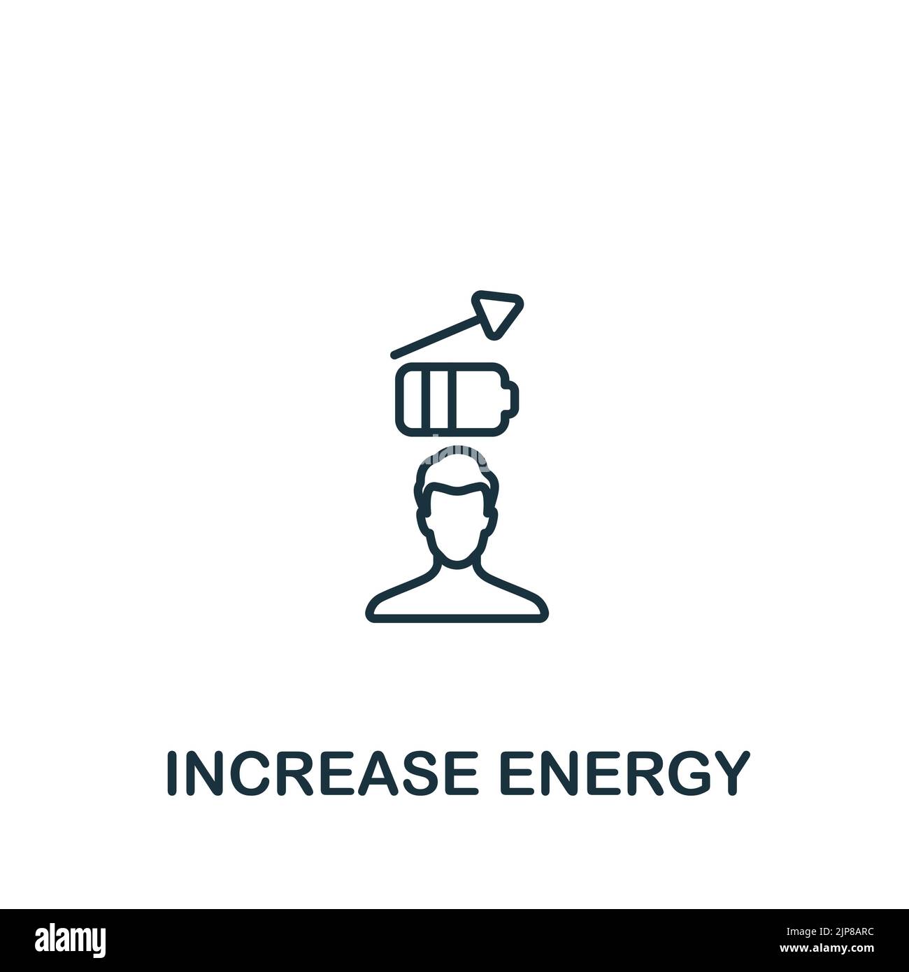 Increase Energy icon. Line simple Healthy Lifestyle icon for templates ... Increase Energy icon. Line simple Healthy Lifestyle icon for templates ...