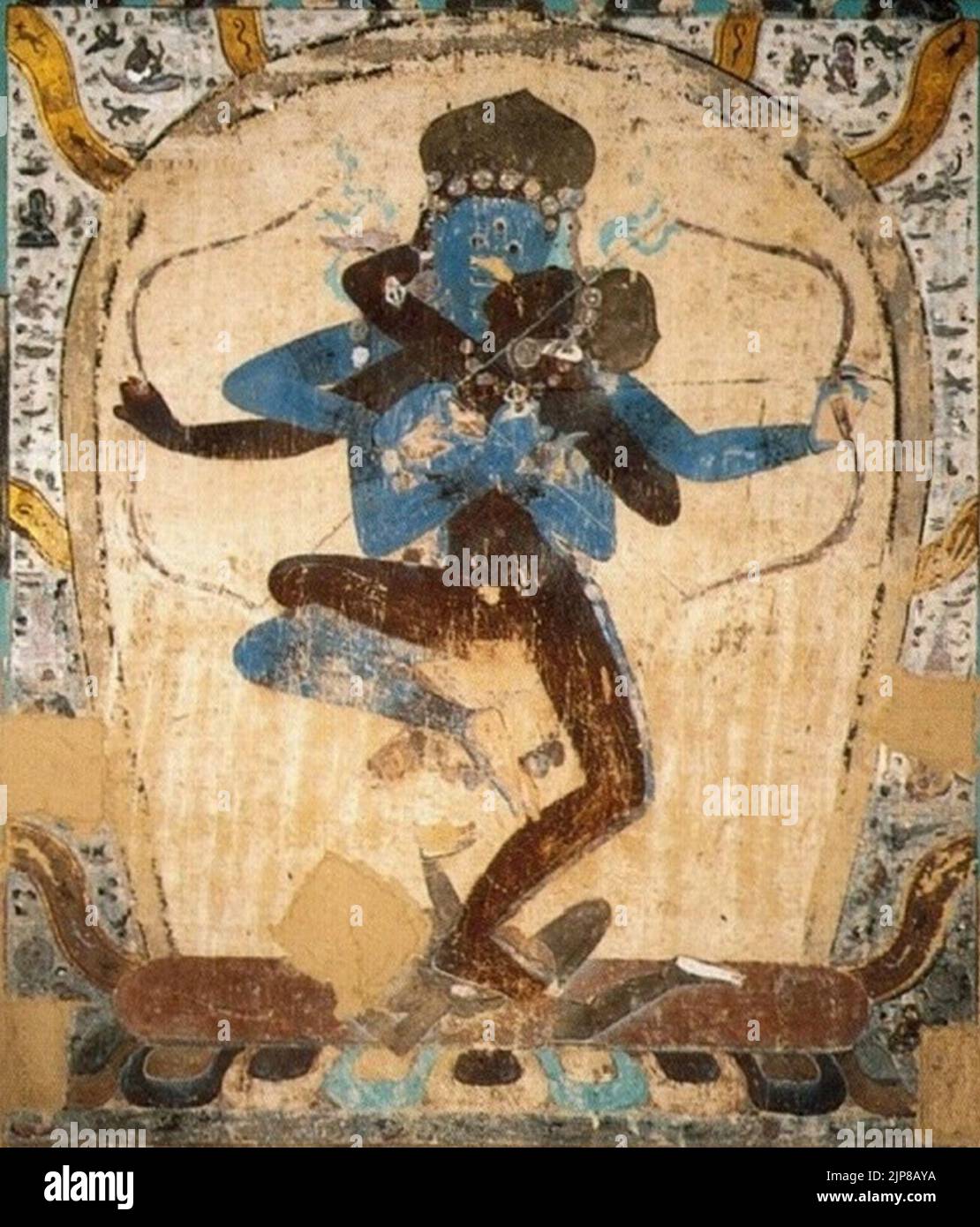 The Tantric image from Cave 465, Dunhuang. Yuan dynasty. (detail Stock ...