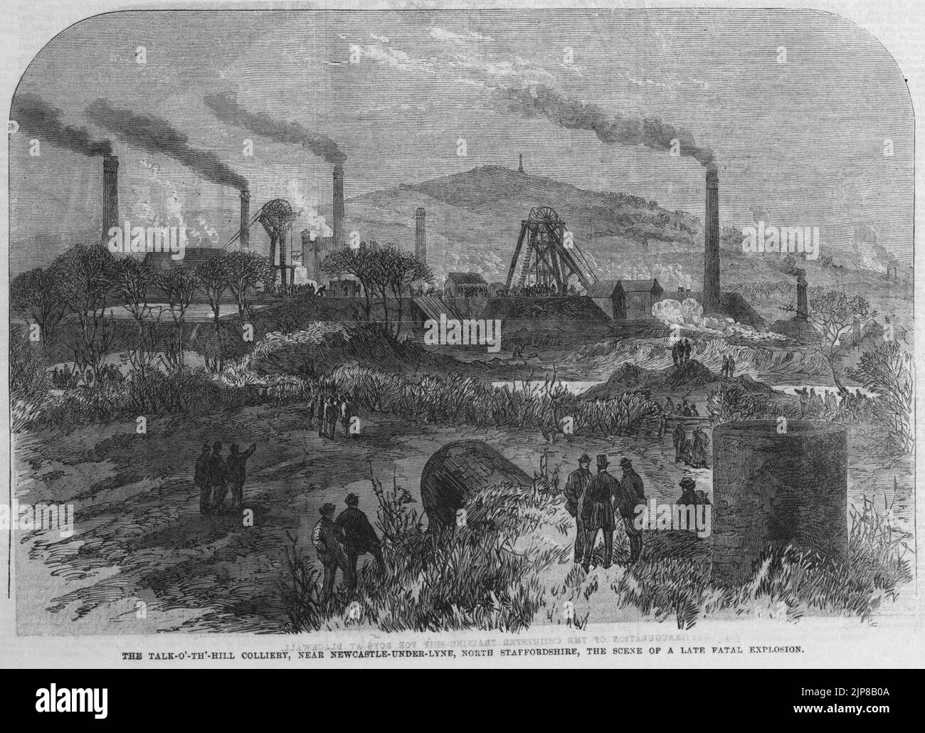 The Talk-o'-th'-Hill Colliery, near Newcastle-under-Lyne, North ...