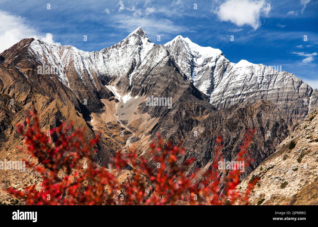 Beautiful mountains near Ringmogaon village - Phoksundo trek - Lower ...