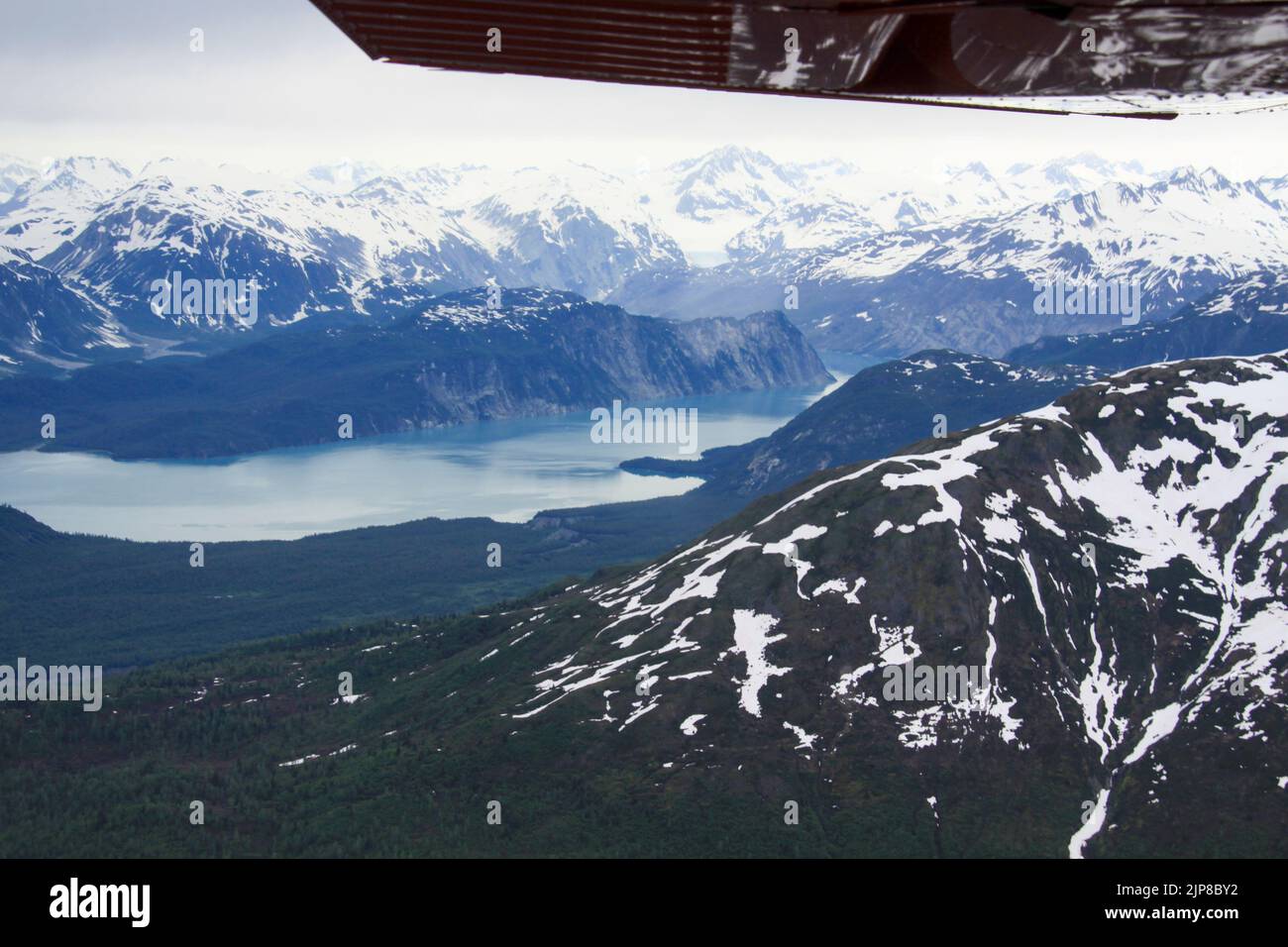 Aerial photography of Glacier Bay, Alaska Stock Photo - Alamy