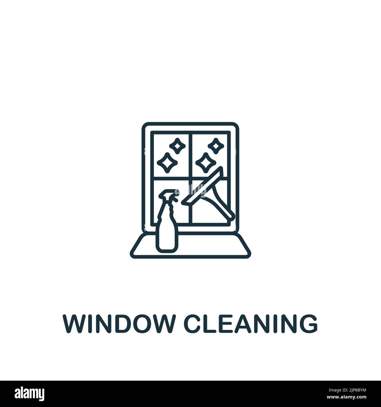 Window Cleaning icon. Line simple icon for templates, web design and ...