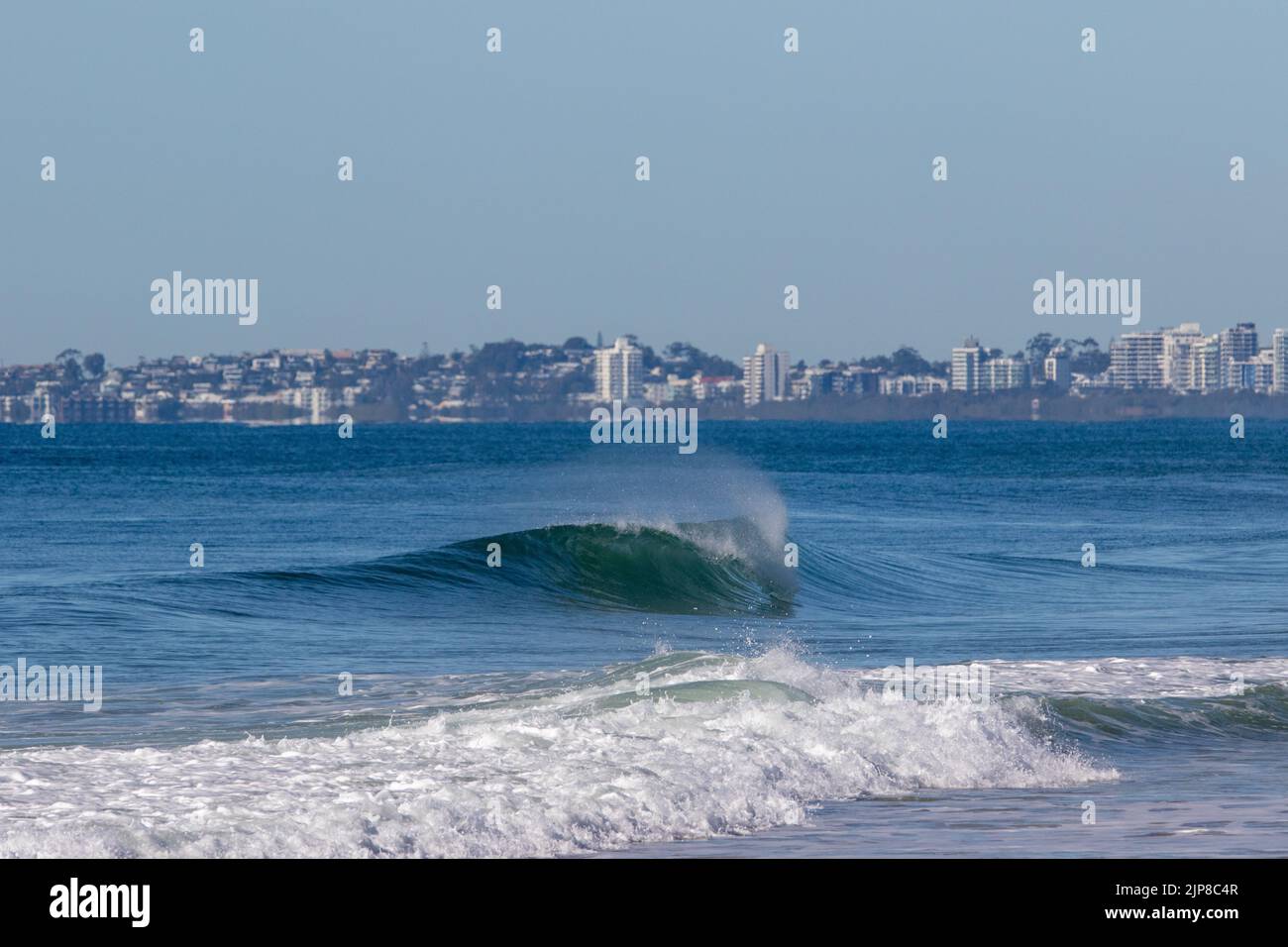 The Yaroomba beach on the sunshine coast of Queensland Australia with ...