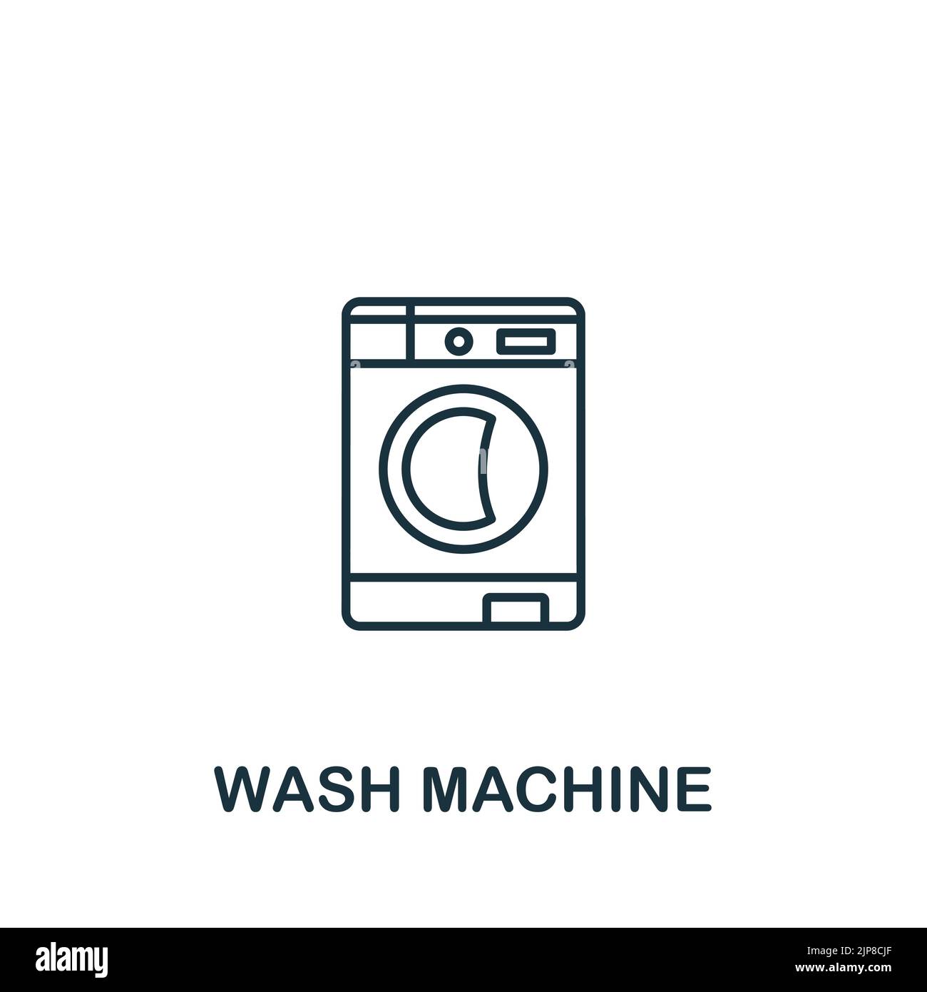 Wash Machine icon. Line simple icon for templates, web design and ...