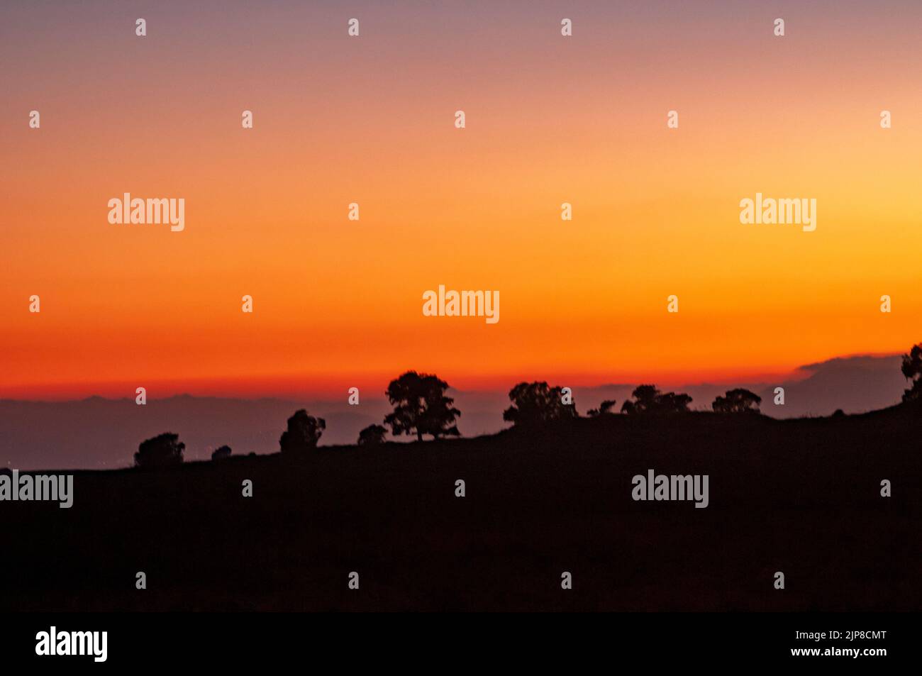 Beautiful mid August sun set in the Golan Hights, Israel Photographed ...