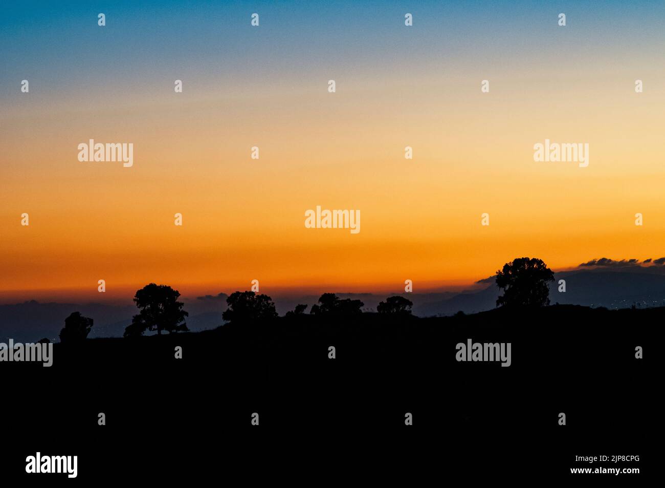 Beautiful mid August sun set in the Golan Hights, Israel Photographed ...