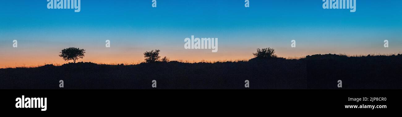 Beautiful mid August sun set in the Golan Hights, Israel Photographed ...
