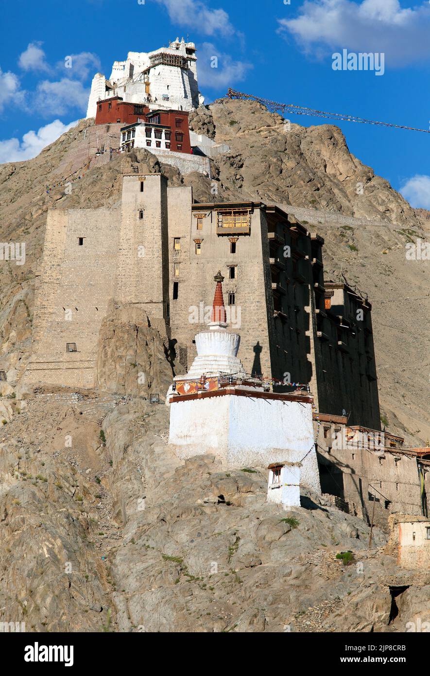 View of Leh Palace - Namgyal Tsemo Gompa - Leh - Ladakh - Jammu and ...
