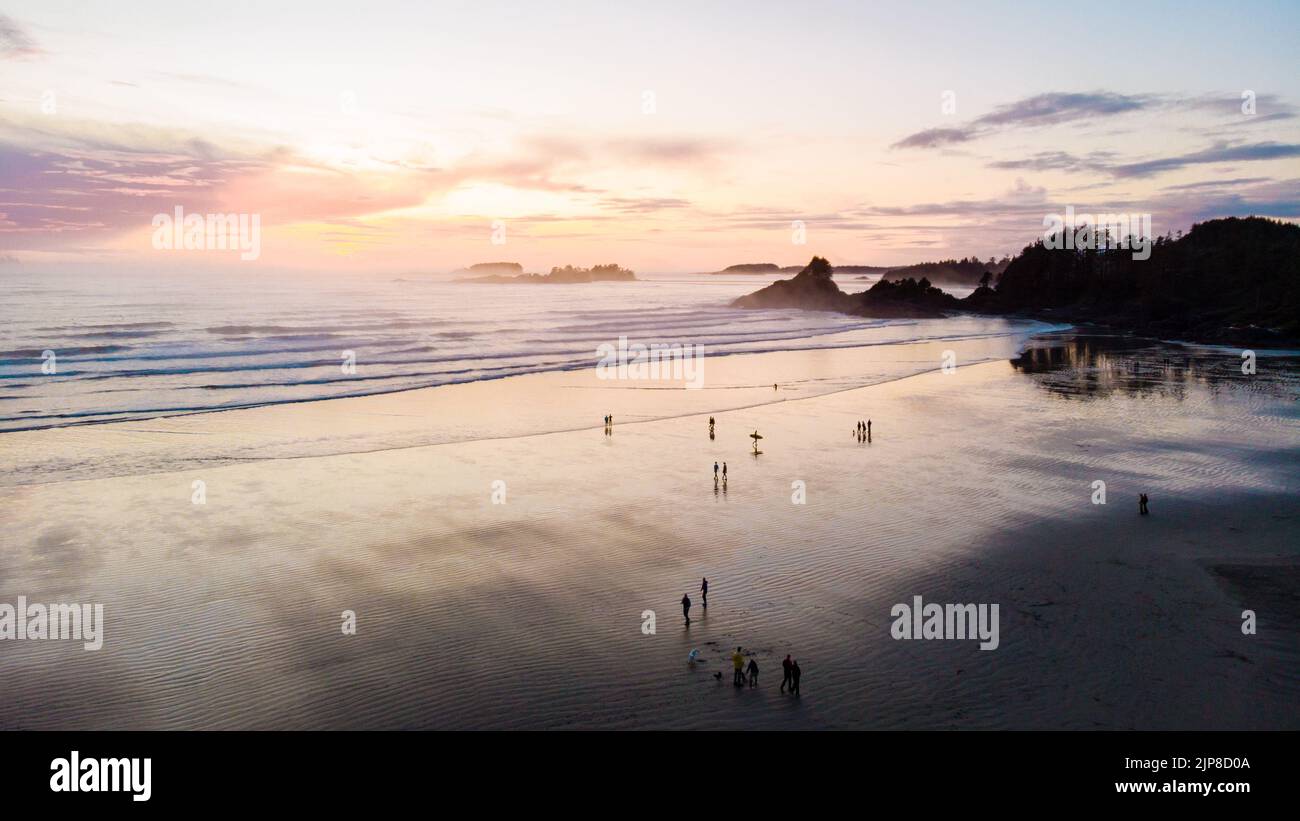 Aerial long beach vancouver island hi-res stock photography and images ...