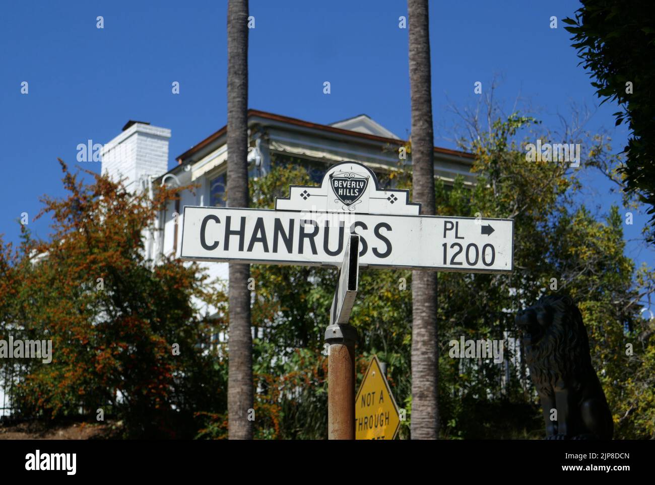 Beverly Hills, California, USA 15th August 2022 Chanruss Place Street ...