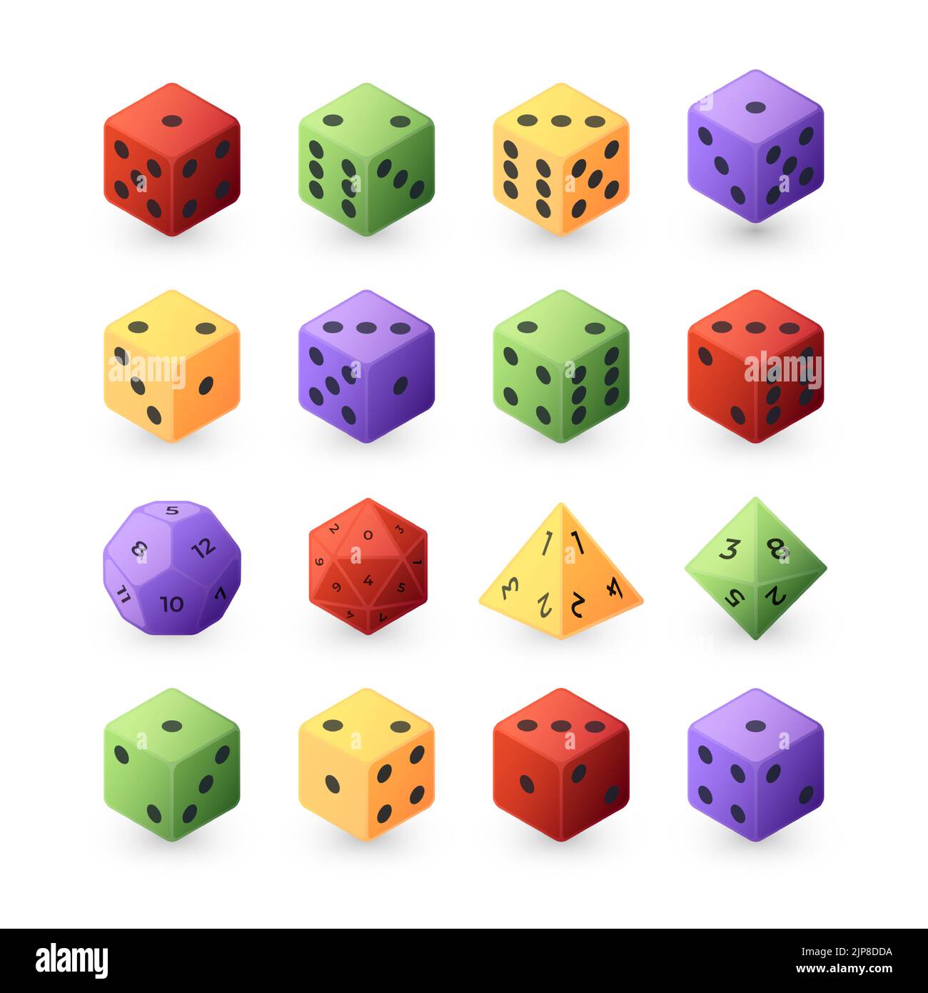 Dice set different board Stock Vector Images - Alamy