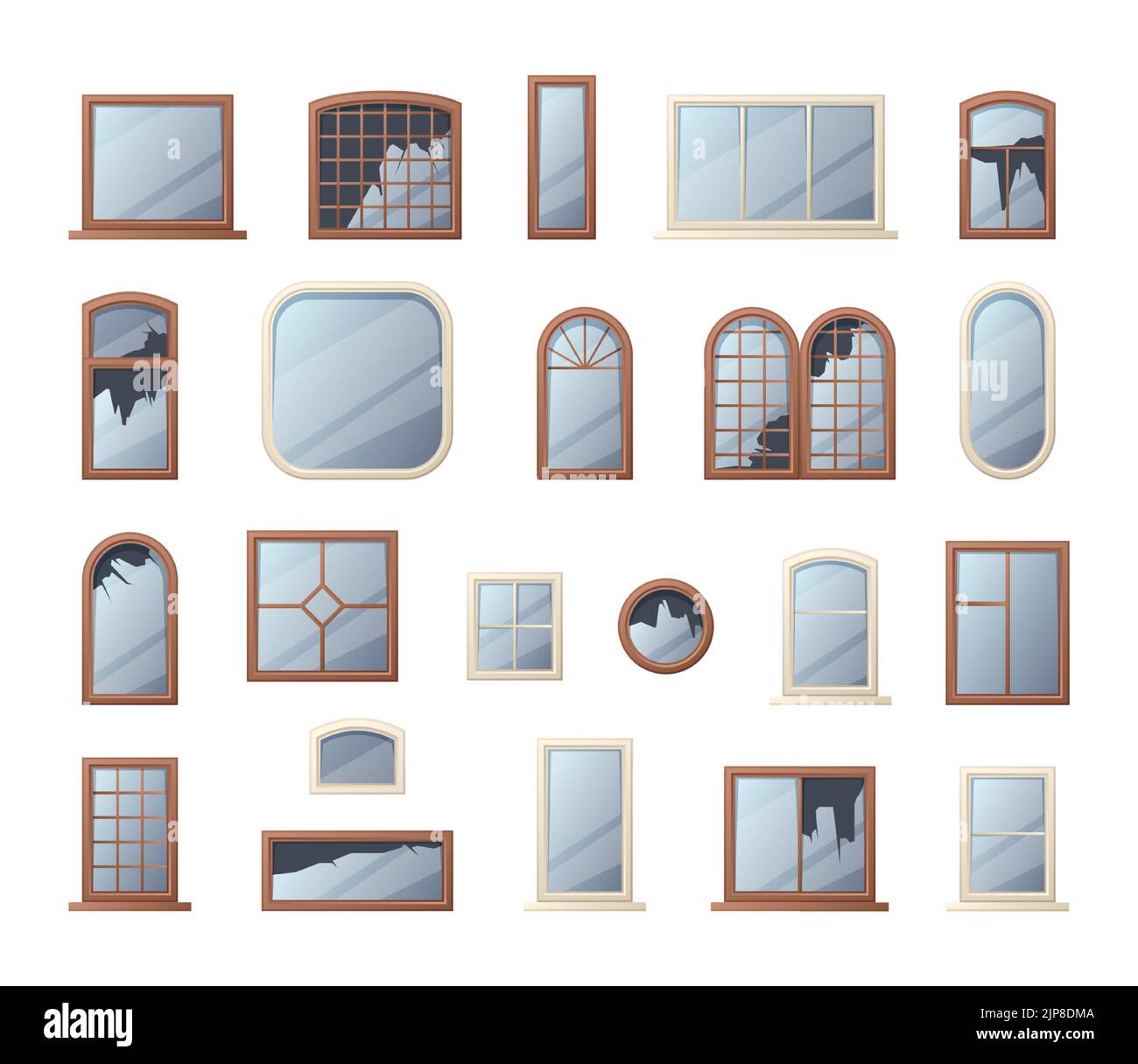 Broken plastic isolated Stock Vector Images - Alamy