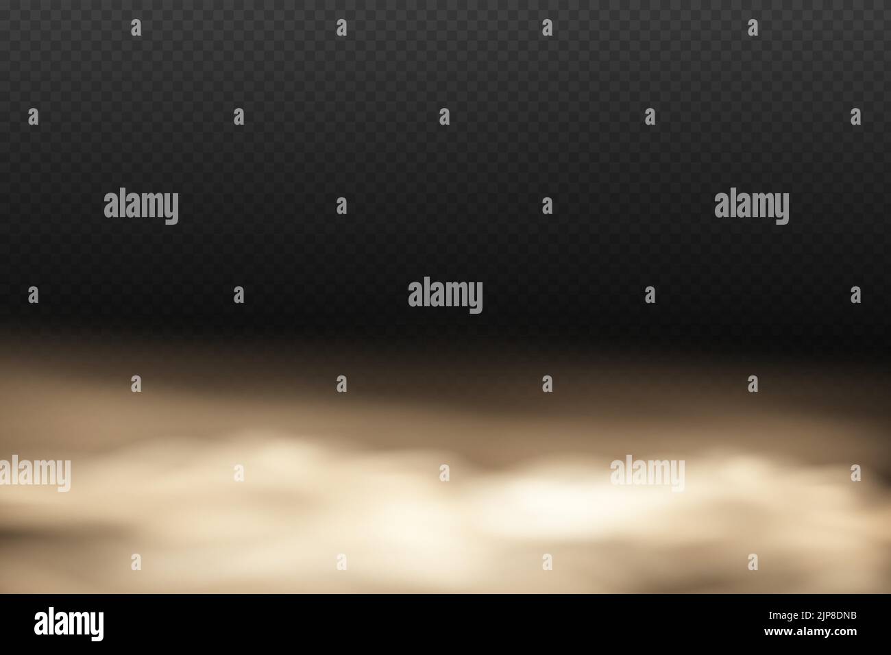 Trace on a dusty road or highway from a car.A cloud of brown dust and ...