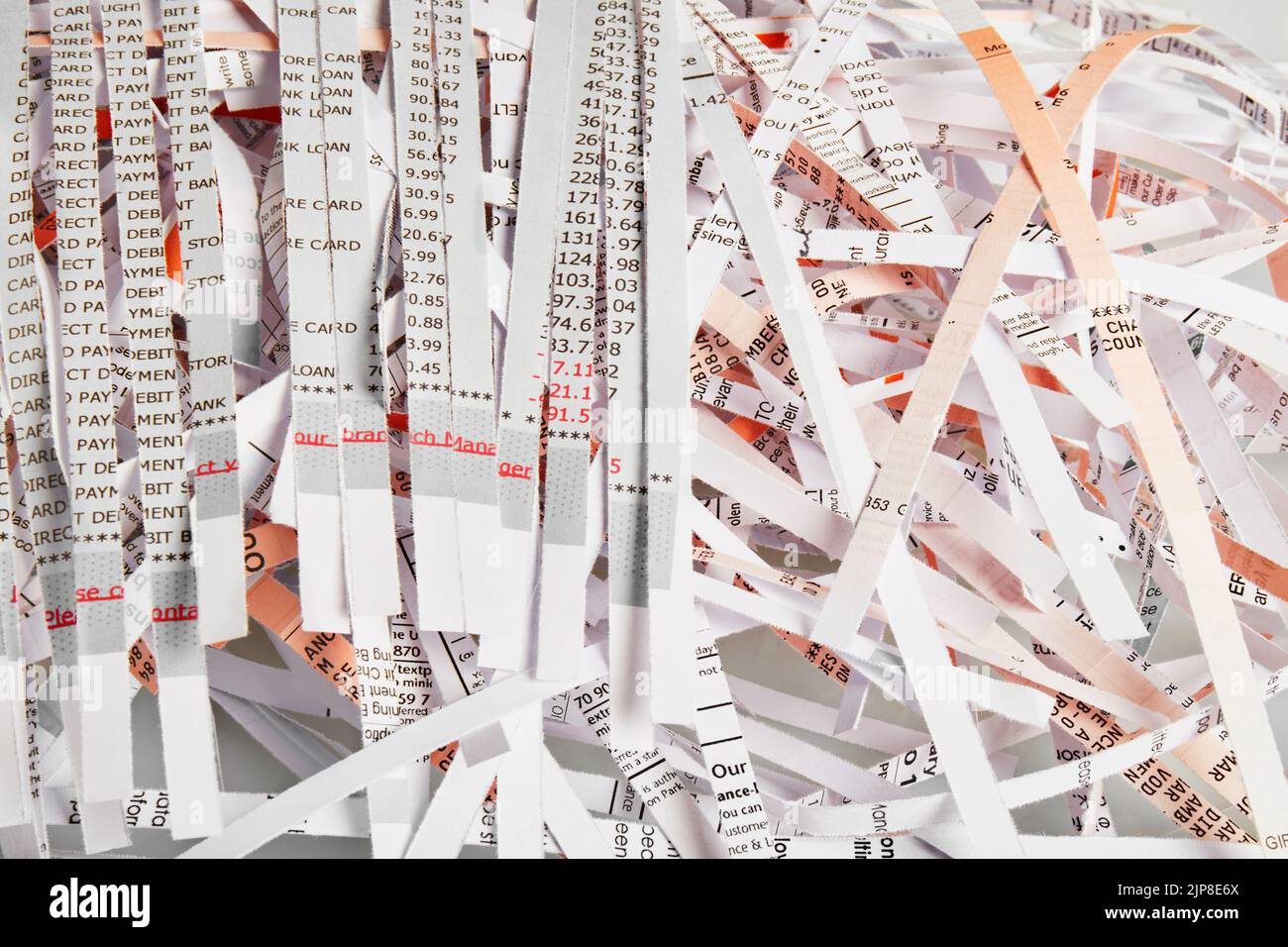 Shredded Bills and Bank Statements Stock Photo - Alamy