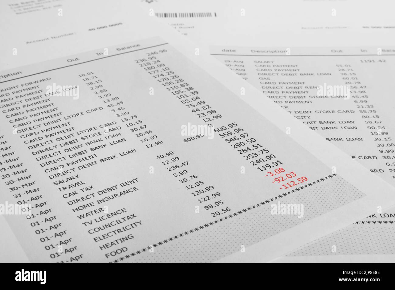 Statement of account hi-res stock photography and images - Alamy