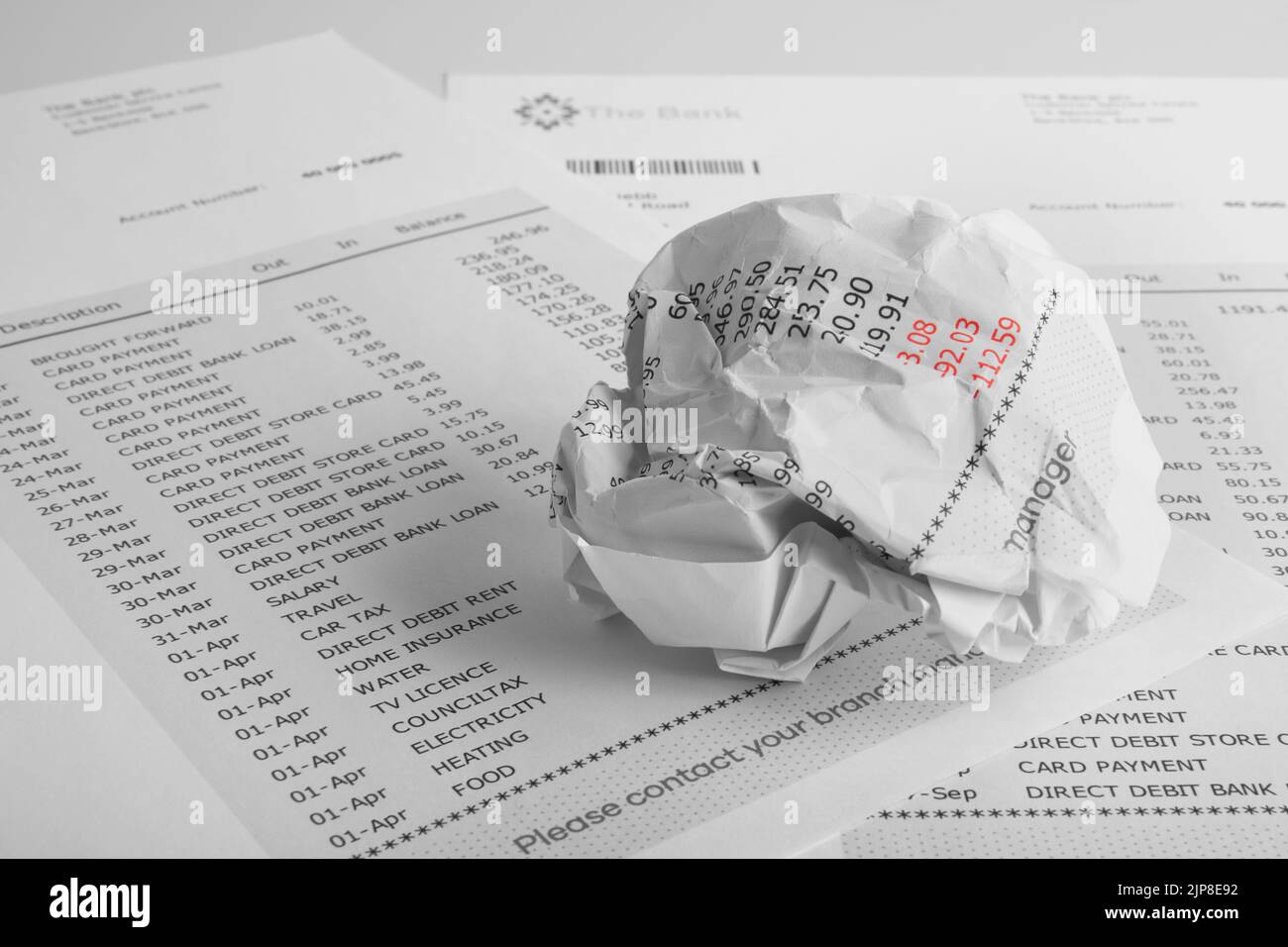 Scrunched up paper hi-res stock photography and images - Alamy