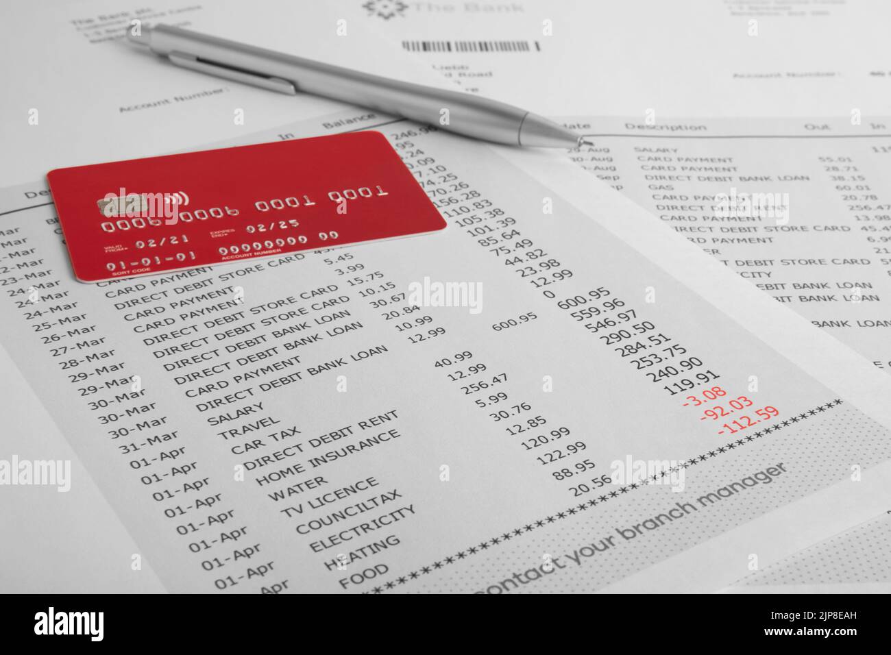 Statement of account hi-res stock photography and images - Alamy