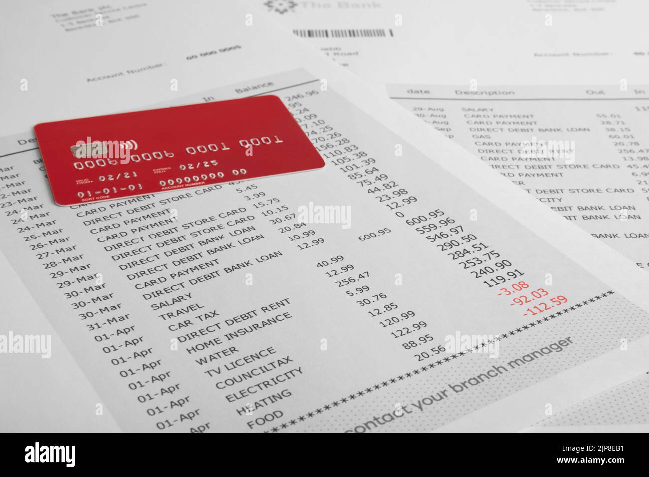 Statement of account hi-res stock photography and images - Alamy