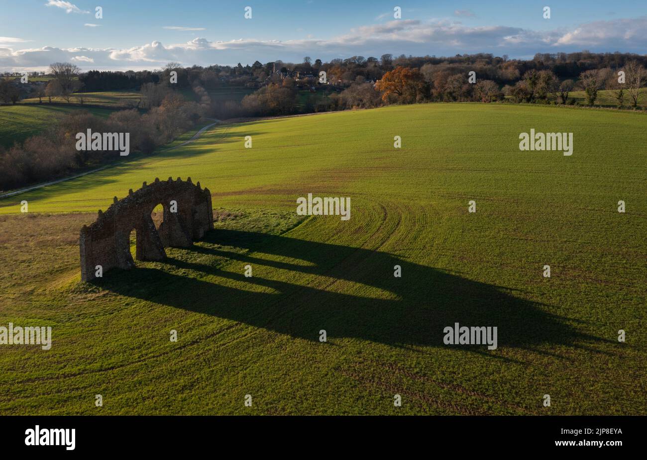 Rousham Folly ( Eye-catcher) at Steeple Aston , Oxfordshire Stock Photo ...