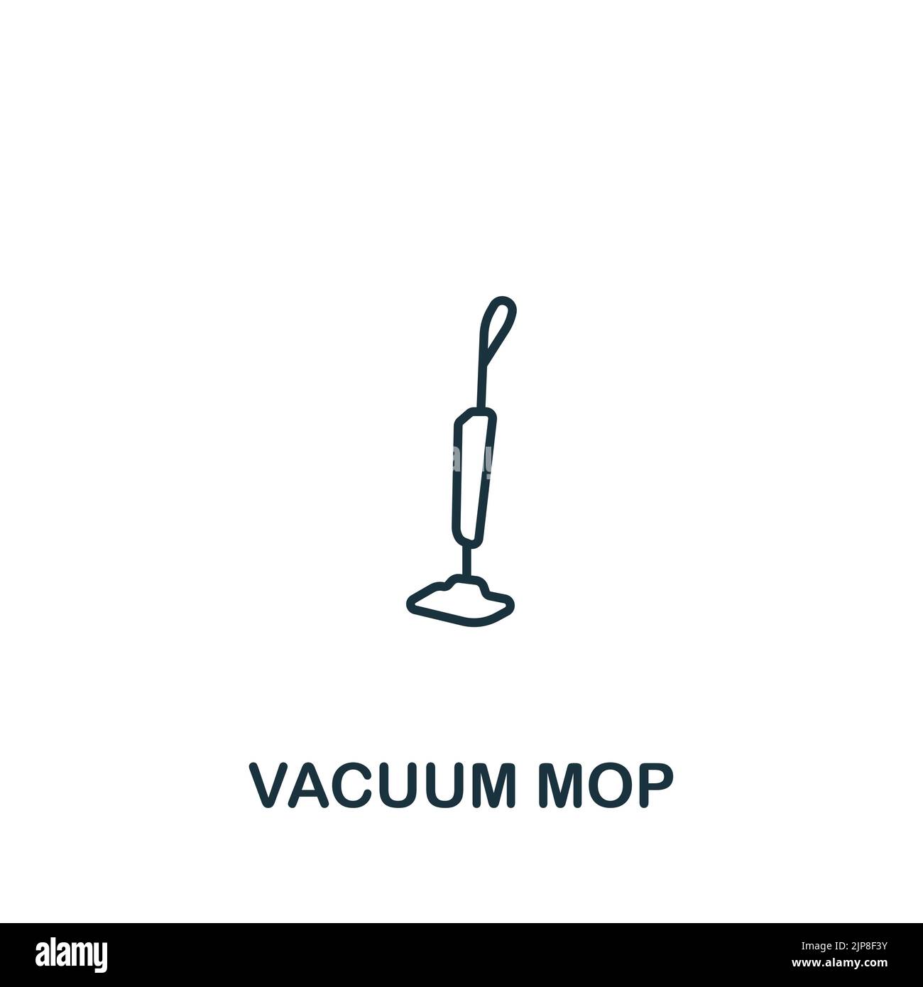 Vacuum Mop icon. Line simple icon for templates, web design and ...