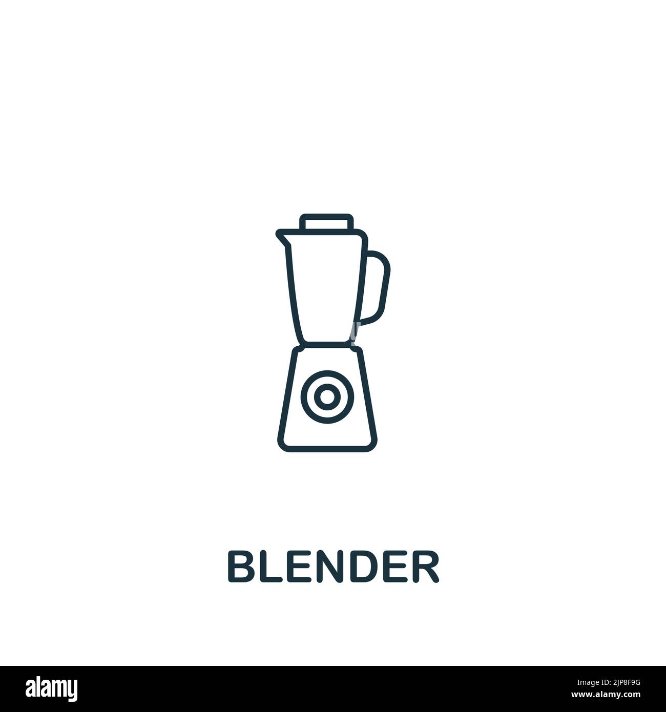Blender icon. Line simple icon for templates, web design and ...