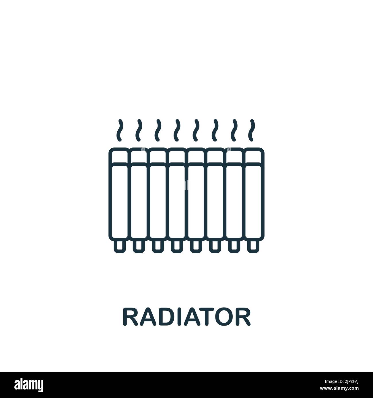 Radiator icon. Line simple icon for templates, web design and ...