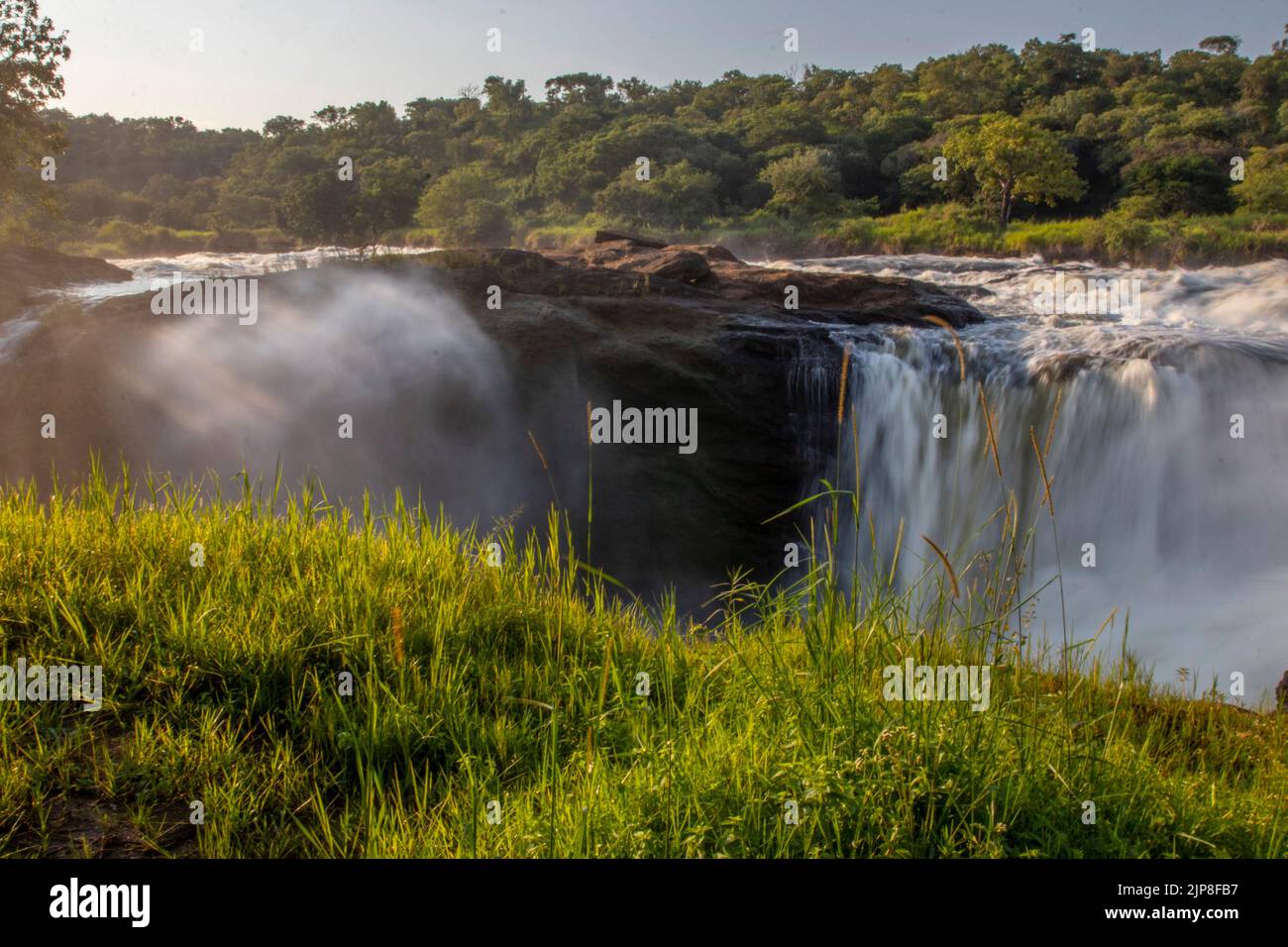 Murchison Falls National Park sits on the shore of Lake Albert, in ...