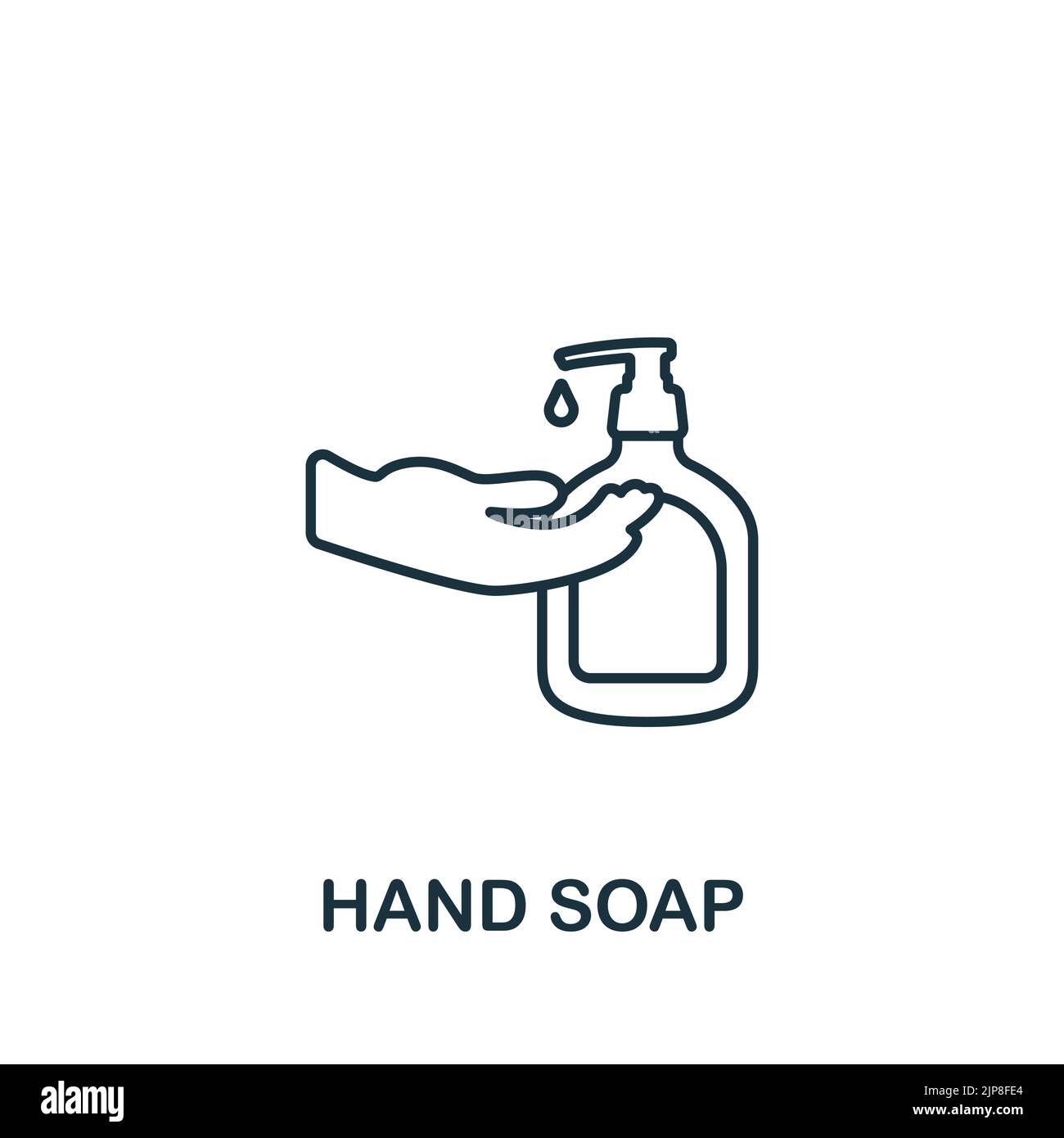 Hand Soap icon. Line simple line Housekeeping icon for templates, web ...