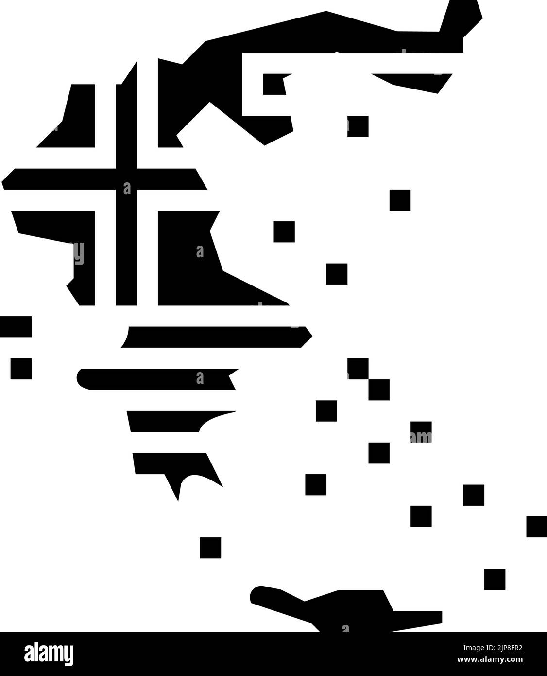 greece country map flag glyph icon vector illustration Stock Vector ...