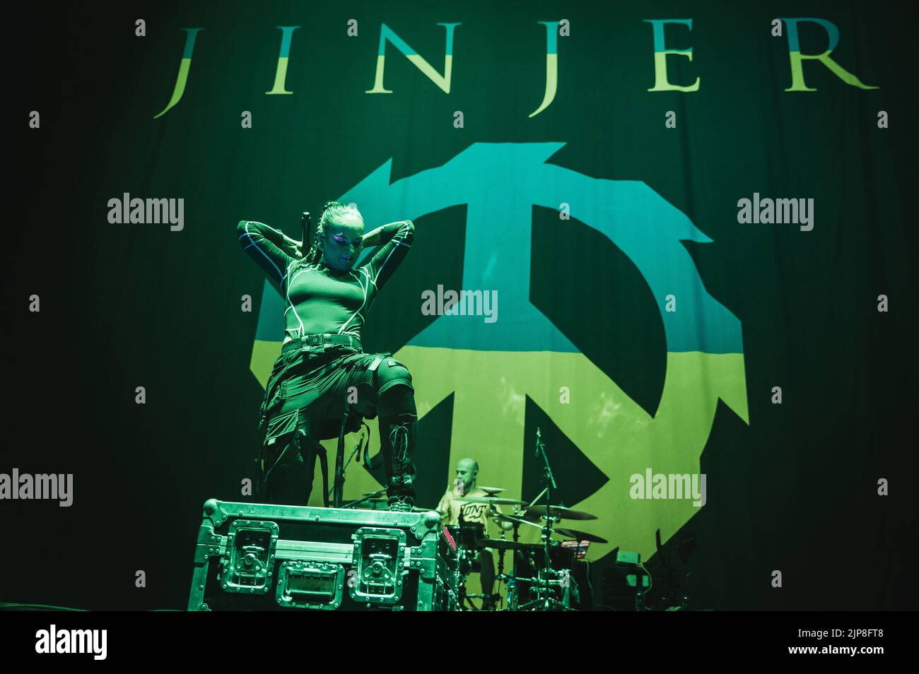 Malmoe, Sweden. 15th Aug, 2022. The Ukrainian heavy metal band Jinjer ...