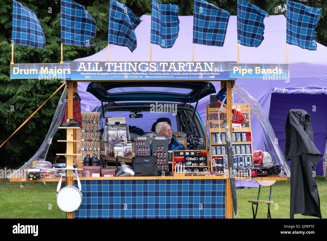 Ballymena, UK, 23rd July 2022. All Things Tartan - Pipe Band related ...