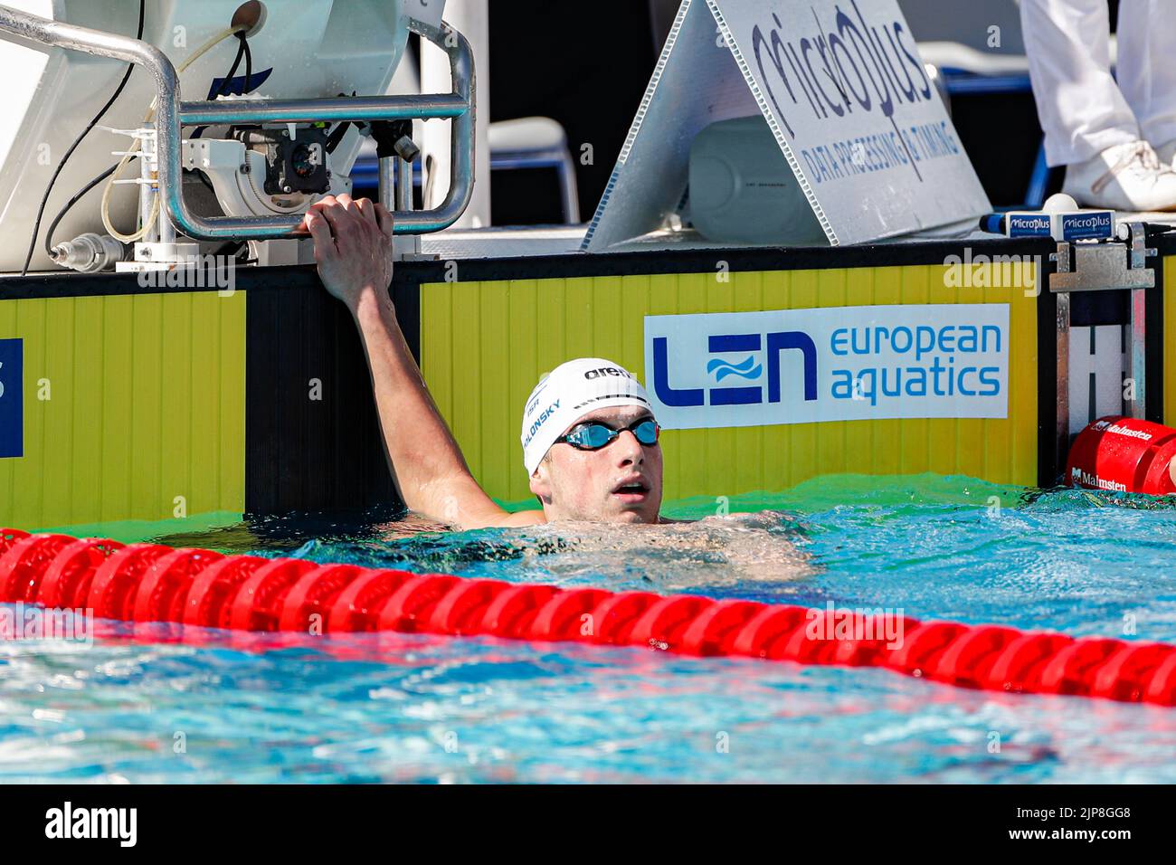 ROME, ITALY - AUGUST 16: Ron Polonsky of Israel during the men's 200m ...