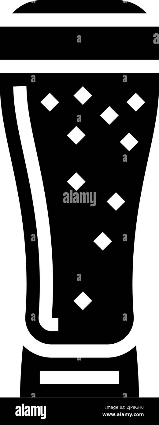 India Pale Ale Beer Glass Glyph Icon Vector Illustration Stock Vector Image And Art Alamy