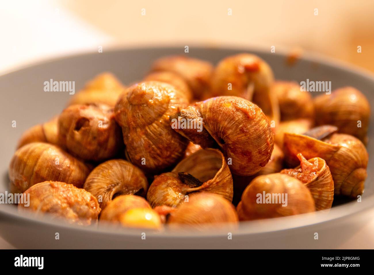 Snails food meal dinner lunch hi-res stock photography and images - Alamy