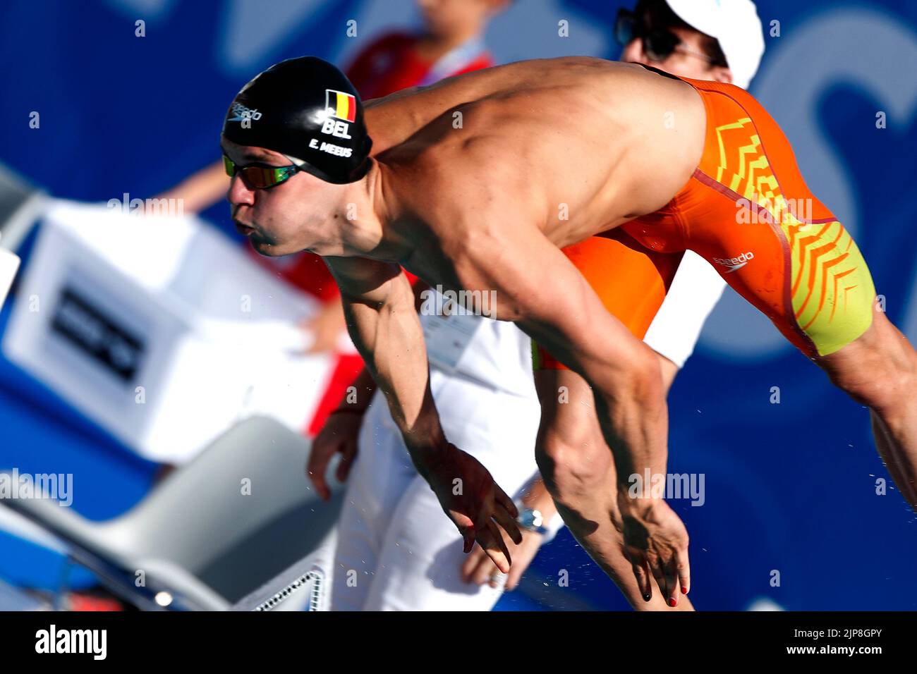 Rome, Italy, 16 August 2022. Belgian Elias Meeus pictured in action ...