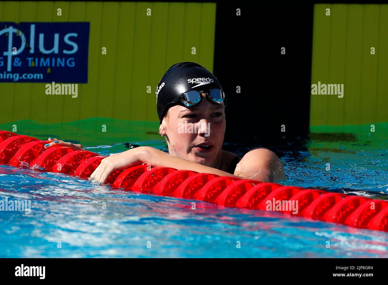 Rome, Italy, 16 August 2022. Belgian Florine Gaspard pictured in action during the women's 50m ...
