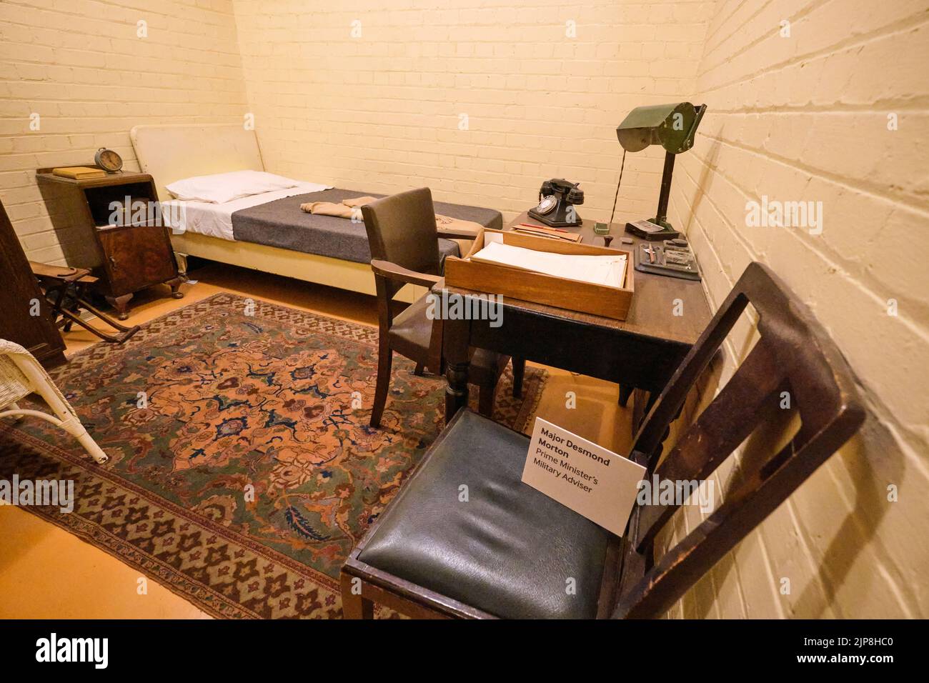 Typical work, sleeping quarters. Major Desmond Morton occupied this ...