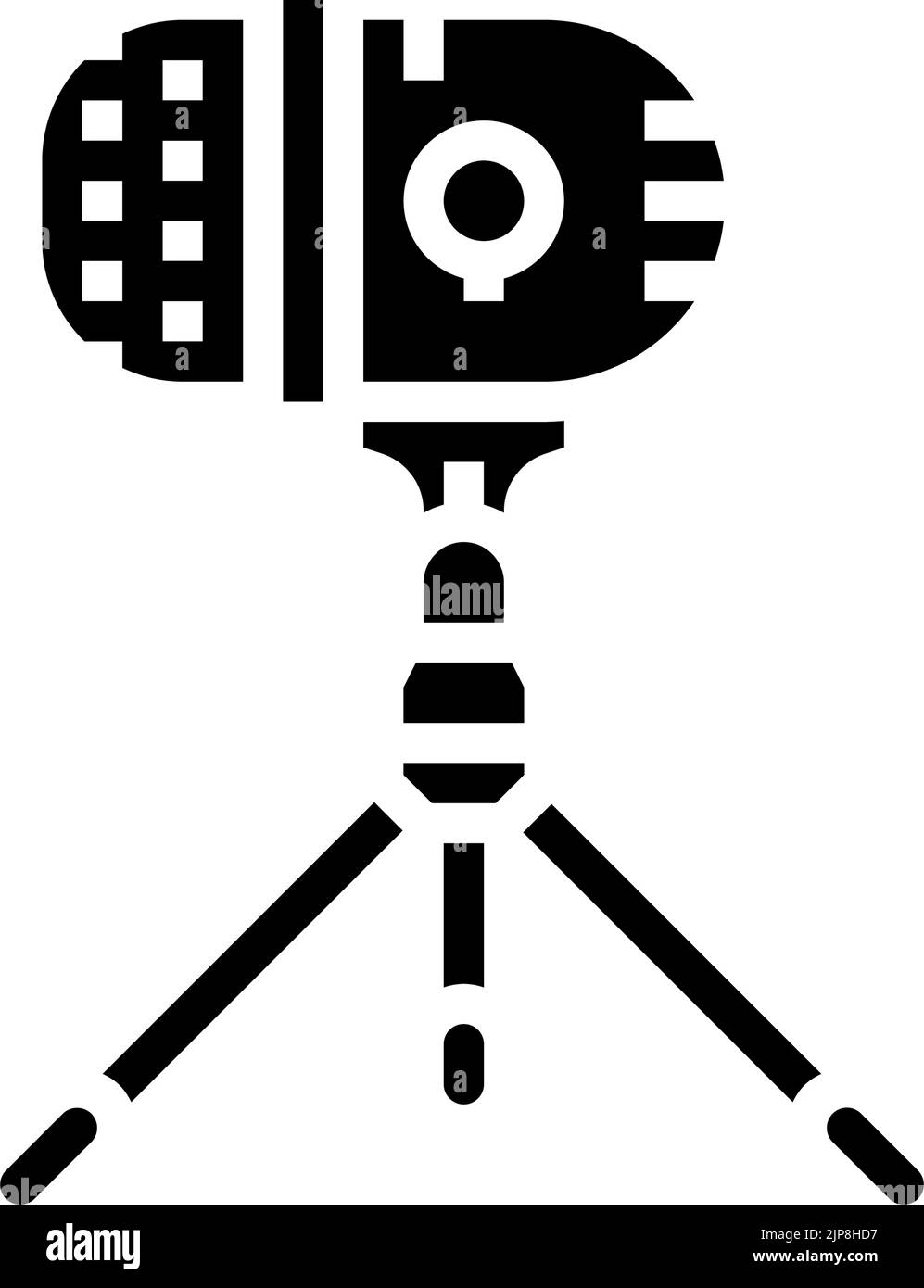 studio mic microphone glyph icon vector illustration Stock Vector Image ...