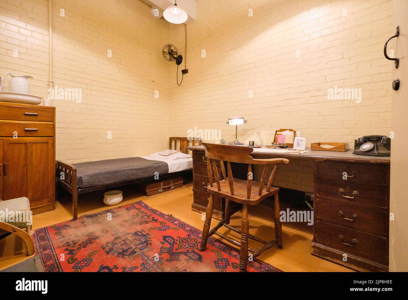 Typical work, sleeping quarters. Brendan Bracken occupied this room. At ...