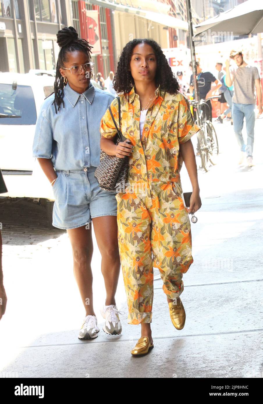 New York, NY, USA. 15th Aug, 2022. Keri Shahidi and Yara Shahidi seen ...