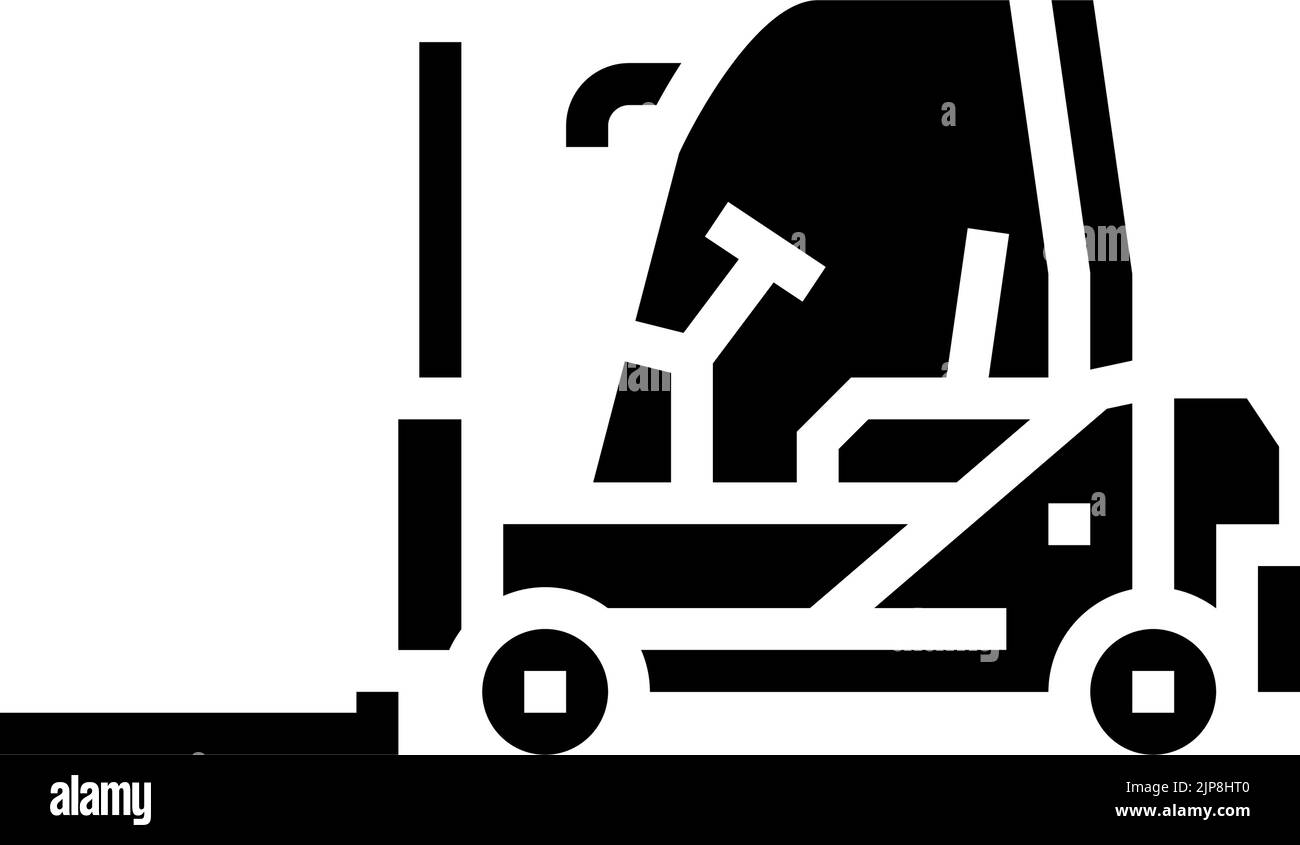 Forklift glyph icon symbol hi-res stock photography and images - Alamy